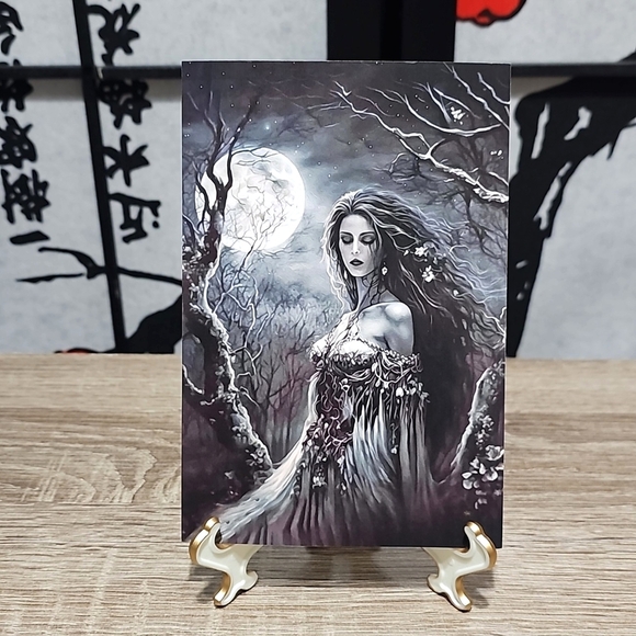 NobleCaptures | Other | 4x6 Gothic Emo Witch In The Forest Under Full ...